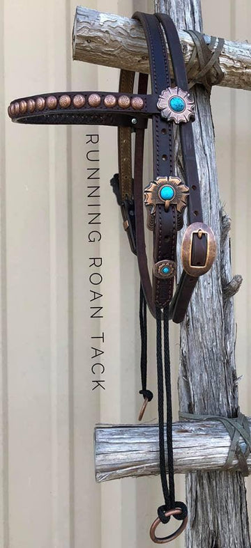 Headstalls for Loomis Bits or Sliding Draw Gag Bits – Running Roan Tack